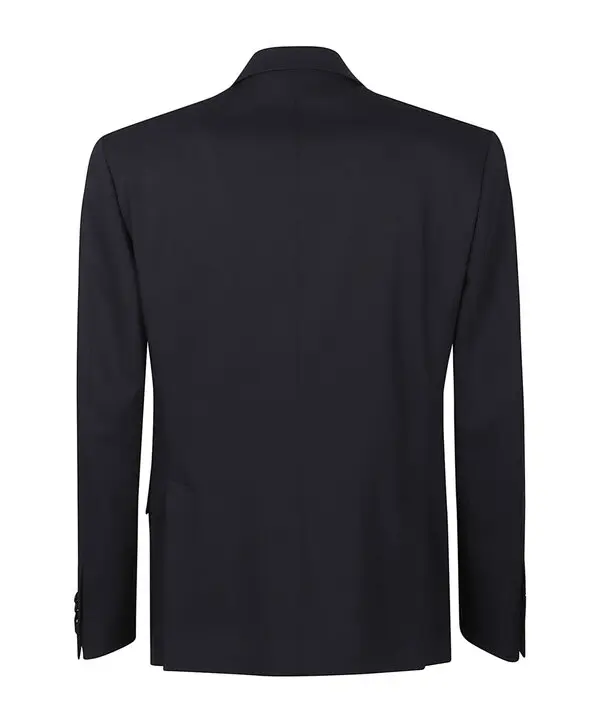 LARDINI Double-breasted Blazer - Black