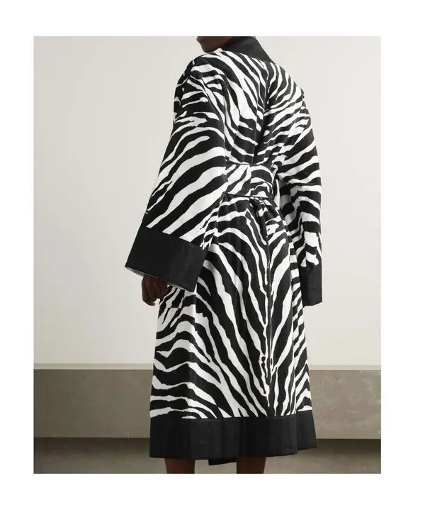 Dolce & Gabbana Long Sleeve Graphic Print Robe