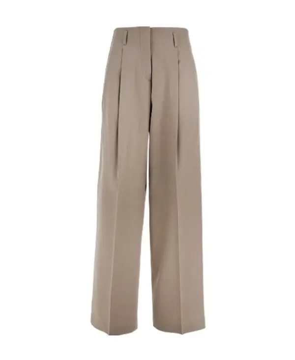 GOLDEN GOOSE Gabardine Straight Leg Trousers