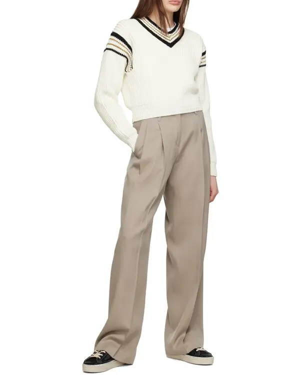 GOLDEN GOOSE Gabardine Straight Leg Trousers