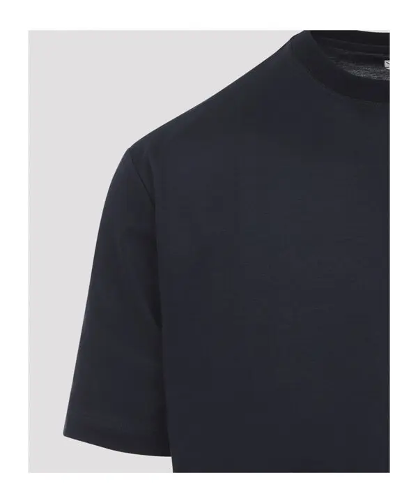 Kiton Short Sleeved Crewneck T-shirt - Black