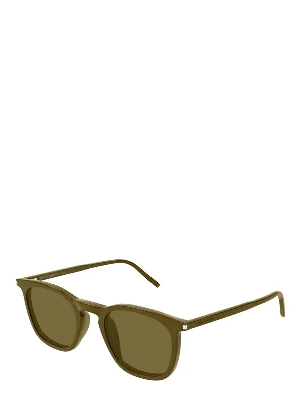 Saint Laurent Square Frame Sunglasses - Green