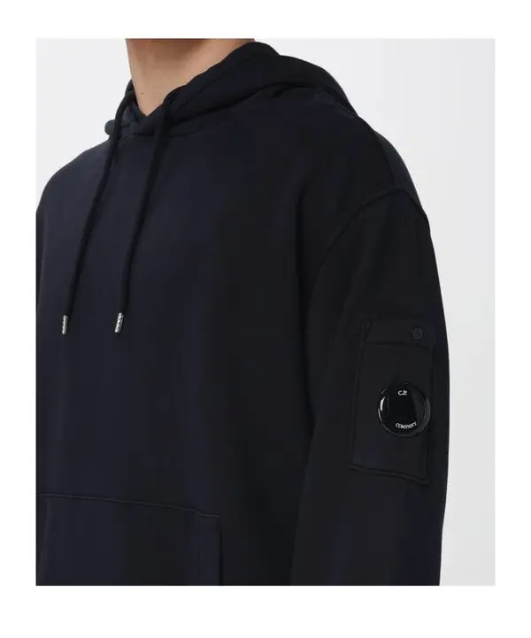 C.P. COMPANY Lens Pocket Hoodie - Black
