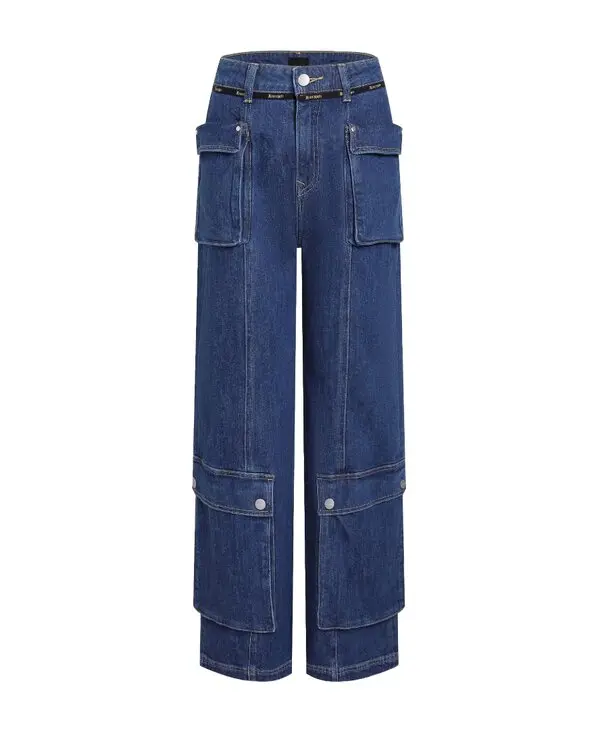 LIUREGALI Logo Overalls Jeans