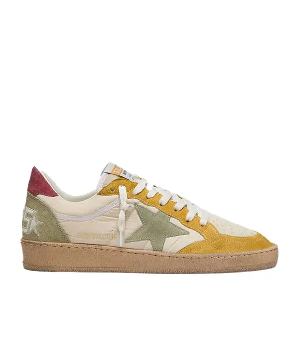 GOLDEN GOOSE Ball Star Lace-up Sneakers - Brown