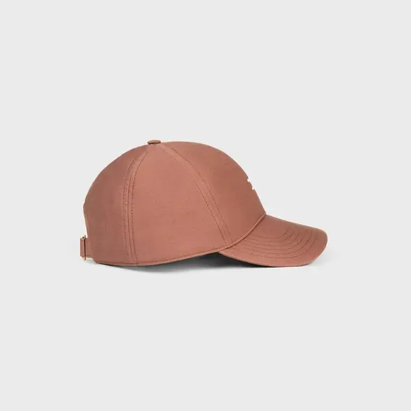 Celine Triomphe Baseball Cap In Washed Cotton Gabardine