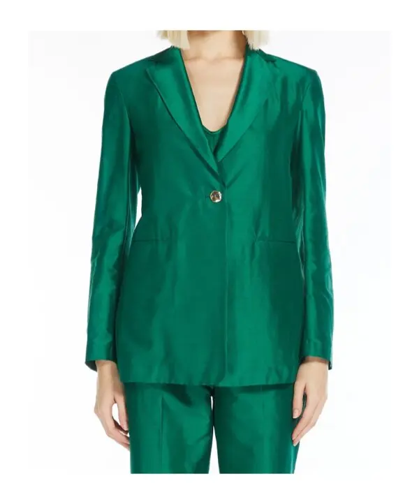 Max Mara Single-breasted Silk Blazer