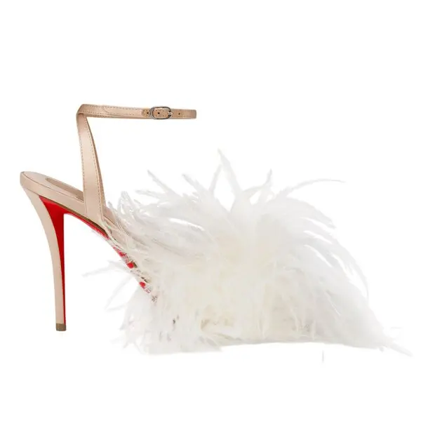 CHRISTIAN LOUBOUTIN Miss Z Poupi Strappy Sandals - Blush