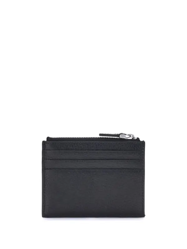 Valentino Garavani Rockstud Zipped Card Holder - Black