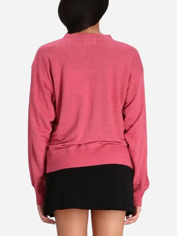 Isabel Marant Étoile Logo Printed Long-sleeved T-shirt