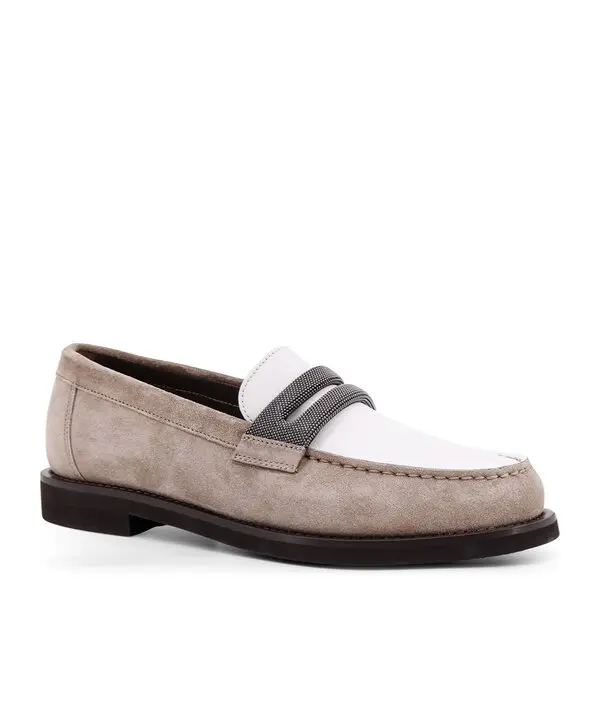Brunello Cucinelli Embellished Slip-on Loafers