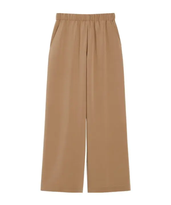 Max Mara Bonn Wide Leg Trousers - Hazelnut Brown