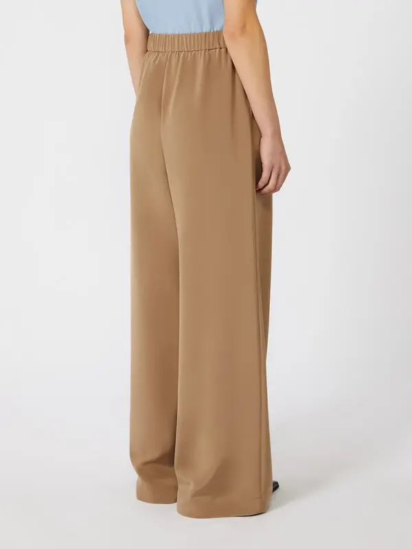 Max Mara Bonn Wide Leg Trousers - Hazelnut Brown