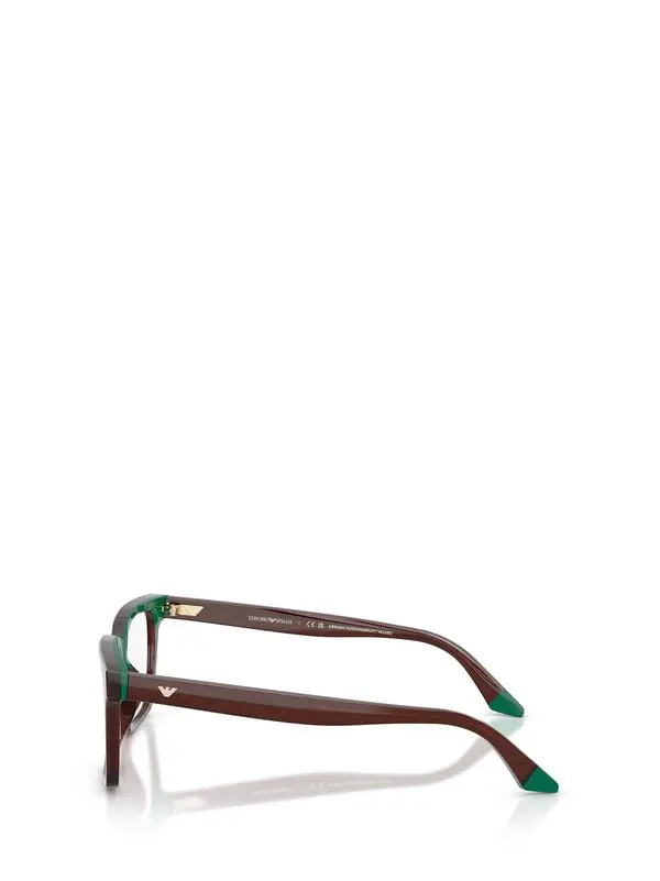 Emporio Armani Square Frame Eyeglasses - Black