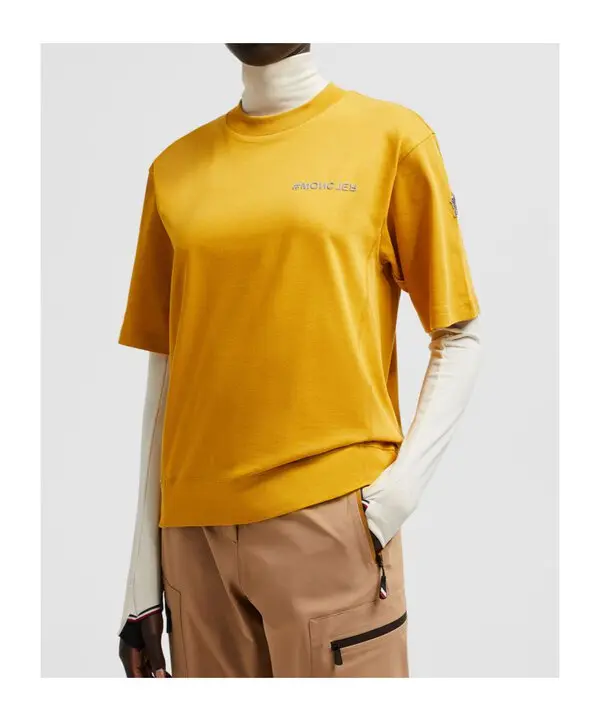 Moncler Short Sleeve T-shirt With Reflective Logo