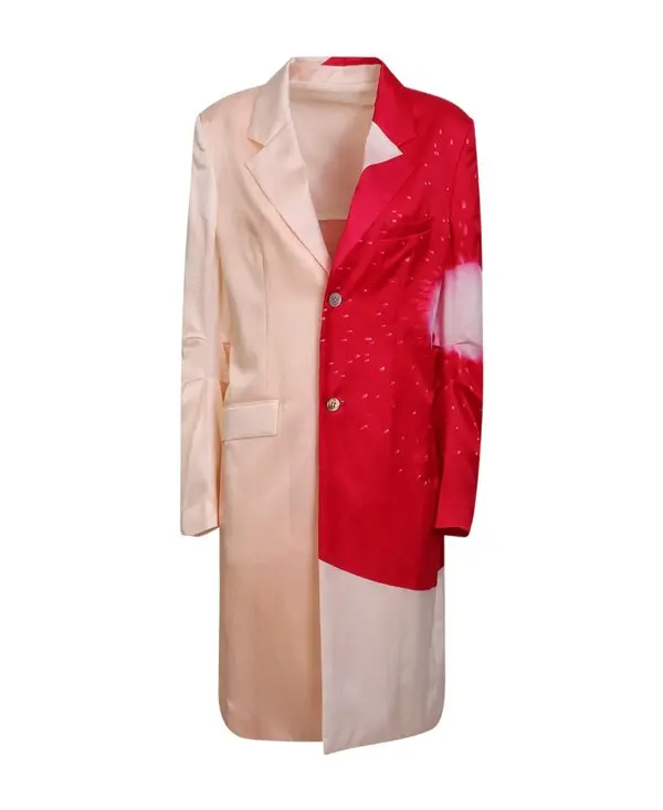 PLEATS PLEASE BY ISSEY MIYAKE Graphic Button-up Coat