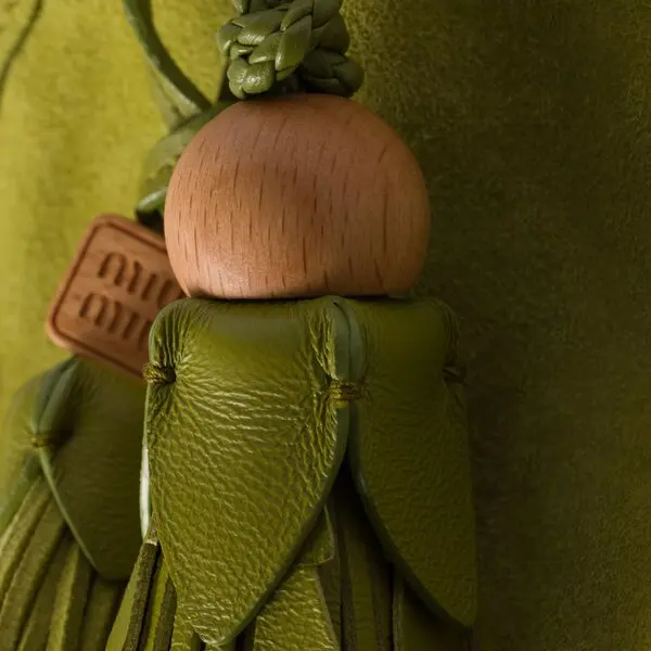 Miu Miu Suede Handbag With Tassels