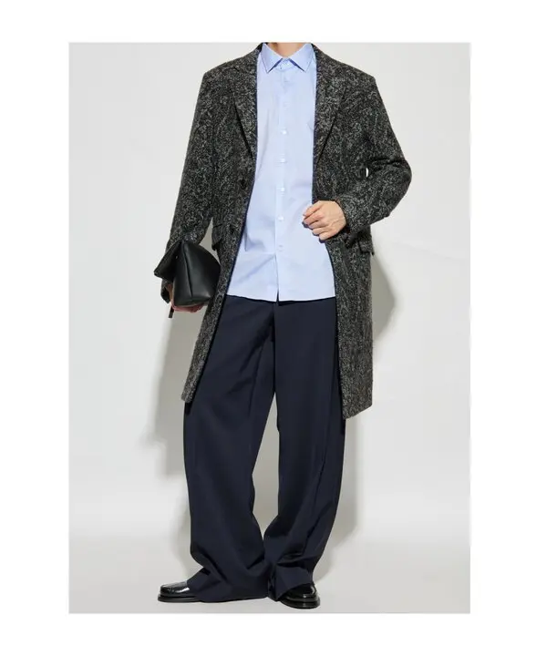 Etro Logo Embroidered Long-sleeved Shirt - Light Blue
