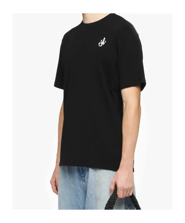 J.W.ANDERSON Jw Anderson Anchor Embroidered T-shirt - Black