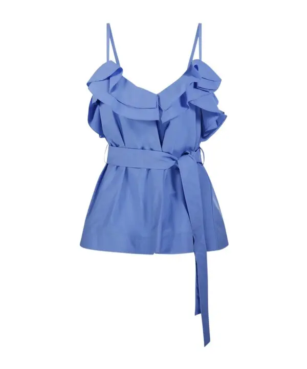 P.a.r.o.s.h Ruffled Belted Top