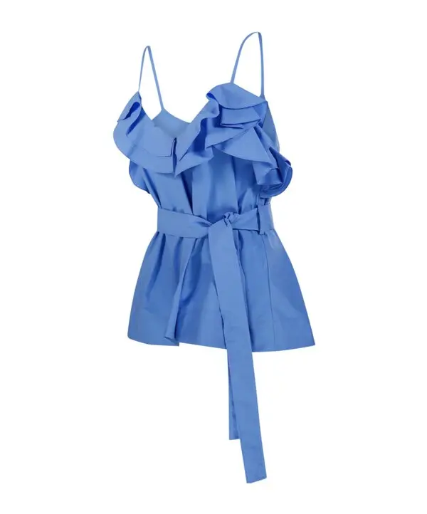 P.a.r.o.s.h Ruffled Belted Top