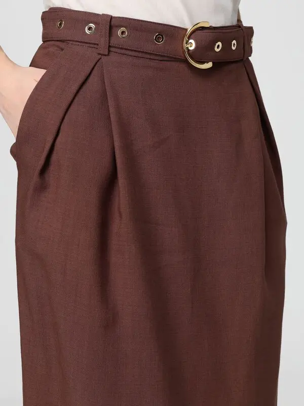 Pinko Belted Pleated Skirt