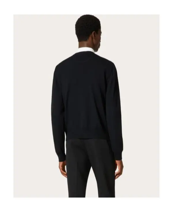 Valentino Garavani Toile Iconographe Jacquard Knit Jumper - Black