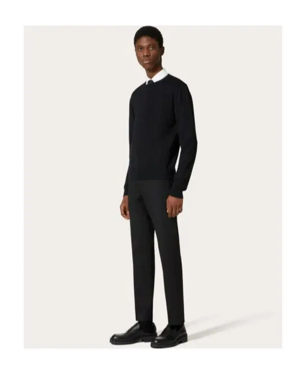 Valentino Garavani Toile Iconographe Jacquard Knit Jumper - Black
