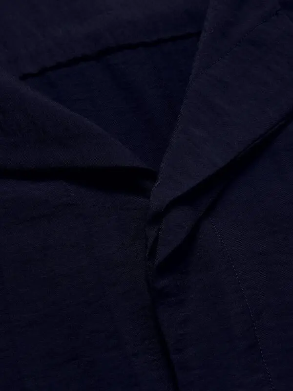 Nn07 Hank 5971 Camp-collar Tencel™ Modal-blend Seersucker Shirt