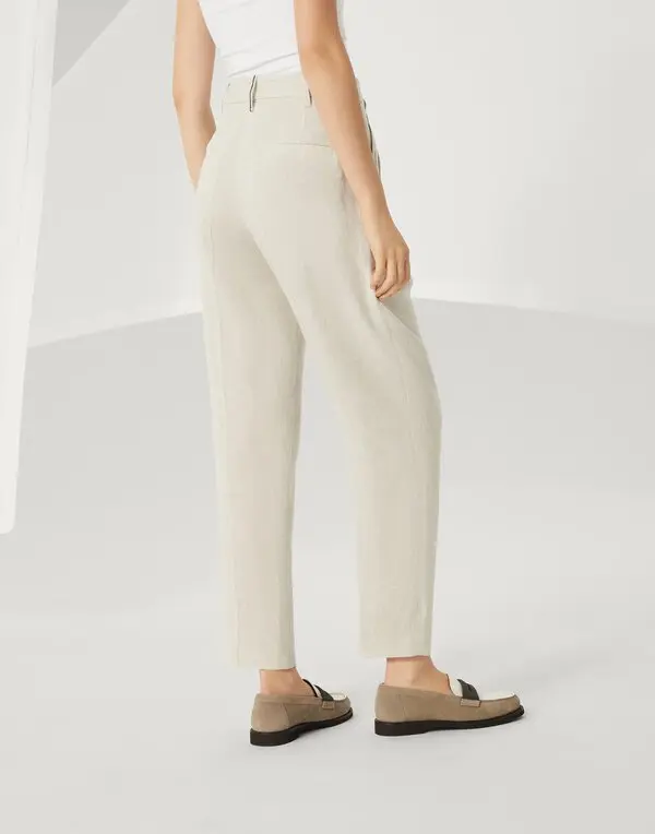 Brunello Cucinelli Monili Embellished Sparkling Slouchy Trousers