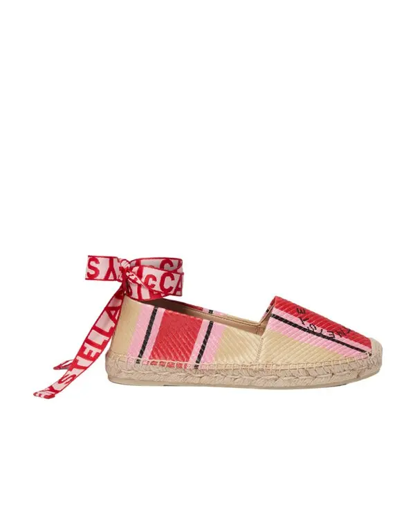 Stella McCartney Color-block Espadrilles With Ribbon Fastening - Nude