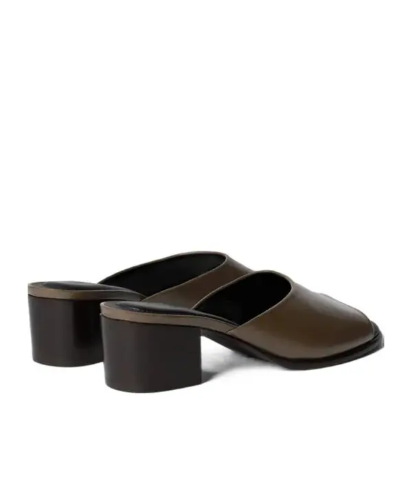 LEMAIRE Block Heel Slip-on Sandals