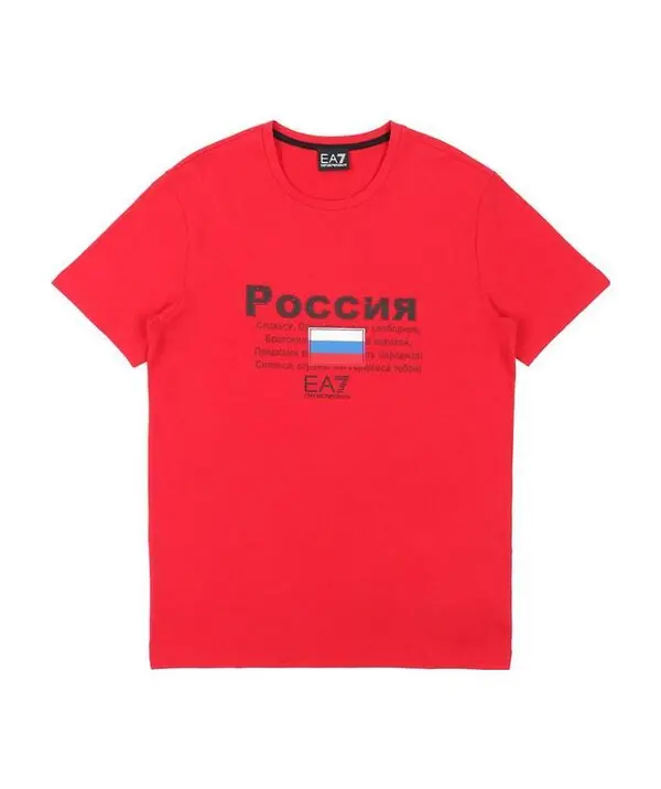 EA7 Logo T-shirt With Round Neck