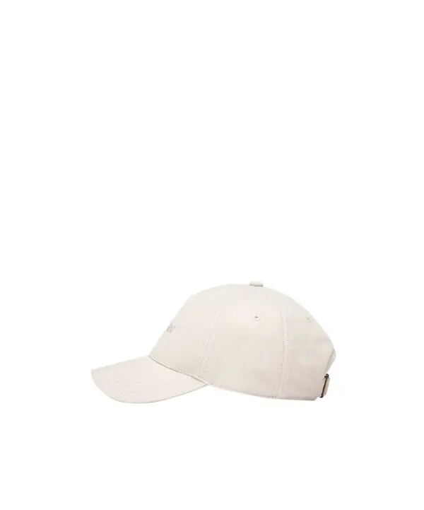 Saint Laurent Corduroy Baseball Cap With Logo Embroidery