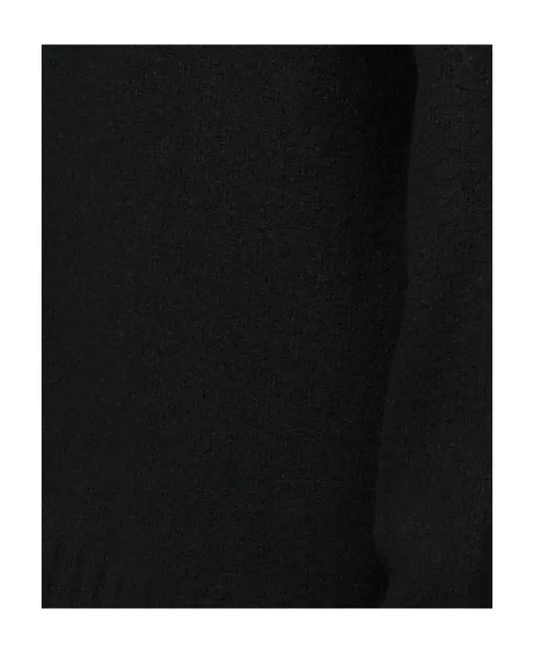 JIL SANDER Long-sleeved Knit Pullover - Black