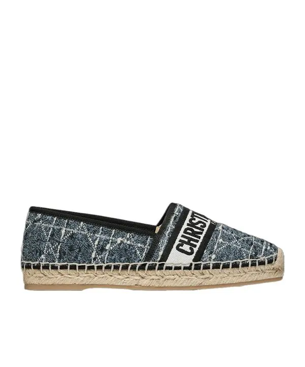 Dior Round Toe Espadrilles With Logo Detailing - Multicolor