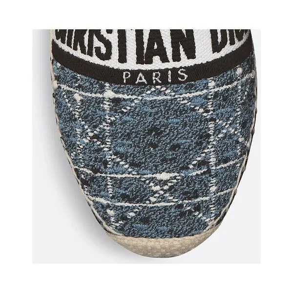 Dior Round Toe Espadrilles With Logo Detailing - Multicolor