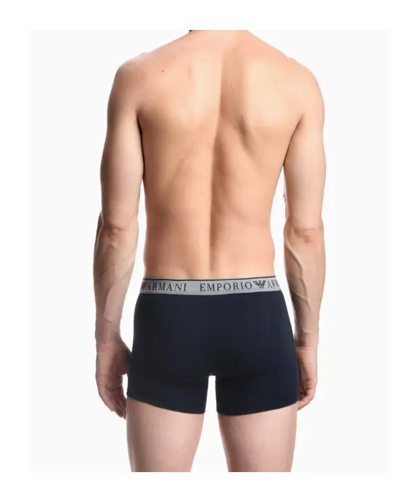 Emporio Armani Two-pack Of Endurance Logo Boxer Briefs - Gray
