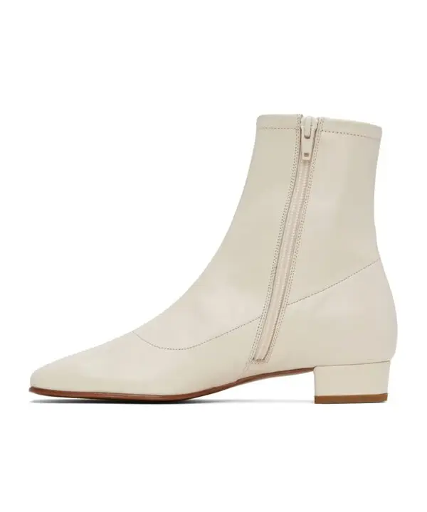 By Far Este" Square Toe Zip Up Ankle Boots