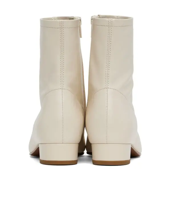 By Far Este" Square Toe Zip Up Ankle Boots