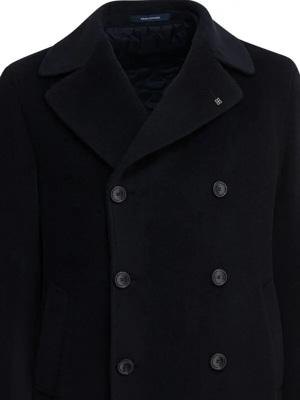 Tagliatore Double-breasted Tailored Coat - Black