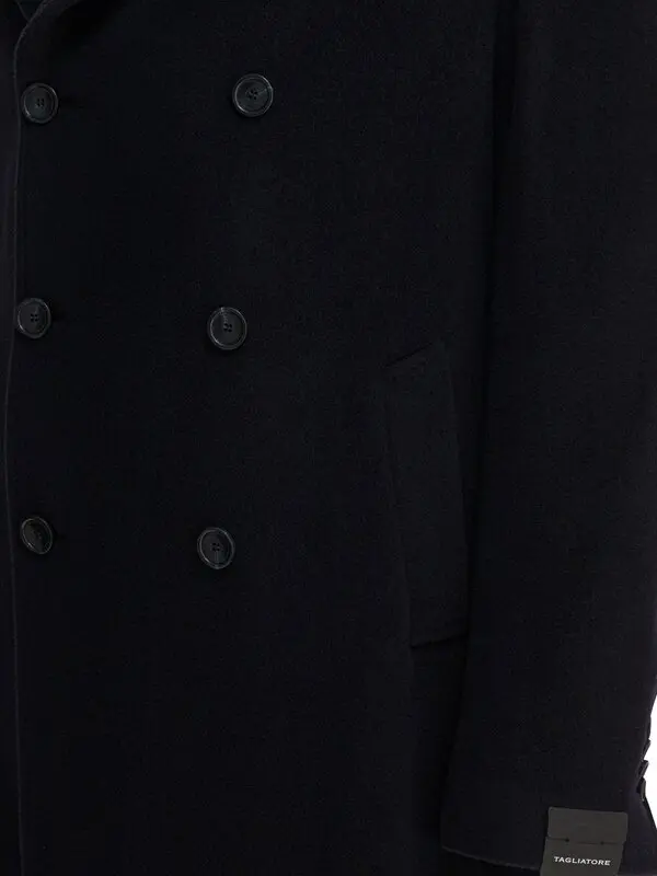 Tagliatore Double-breasted Tailored Coat - Black