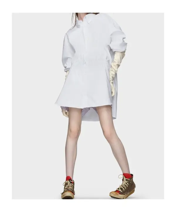 MAISON MARGIELA Long Sleeve Shirt Jumpsuit With Elasticated Waist