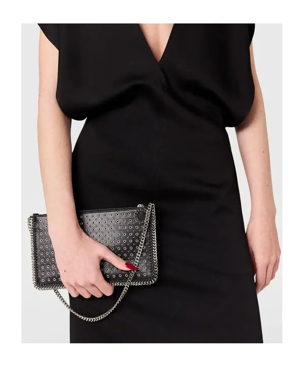 Stella McCartney Deep V-neck Cap Sleeve Midi Dress