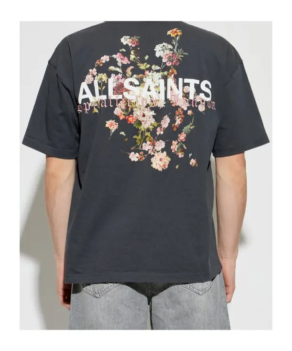 ALLSAINTS Valen Floral Logo T-shirt