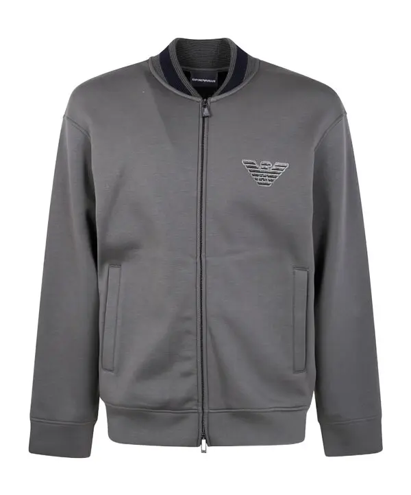 Emporio Armani Logo Zip-up Sweater