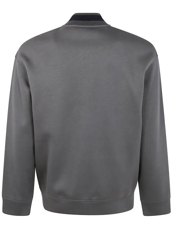Emporio Armani Logo Zip-up Sweater