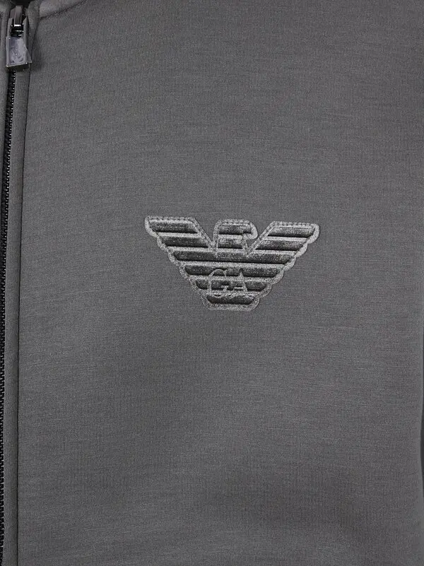 Emporio Armani Logo Zip-up Sweater