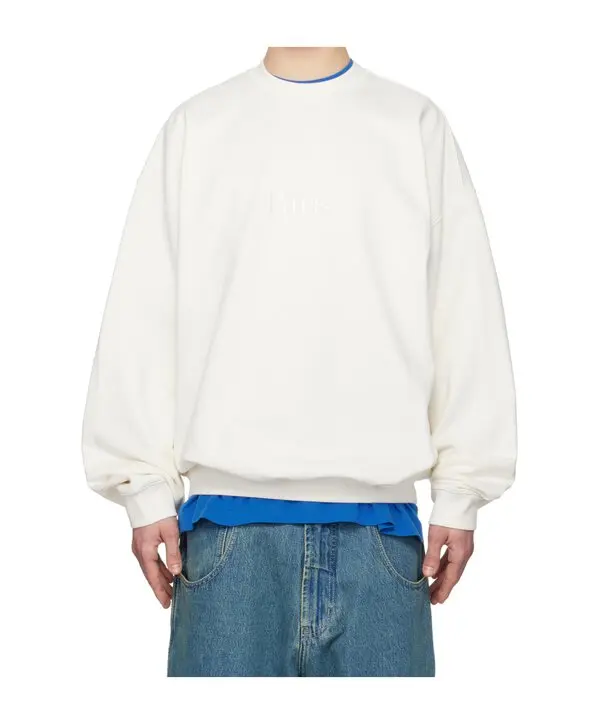 Vetements Paris Embroidered Sweatshirt - Vanilla