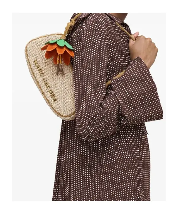 Marc Jacobs Woven Shoulder Bag - Nude